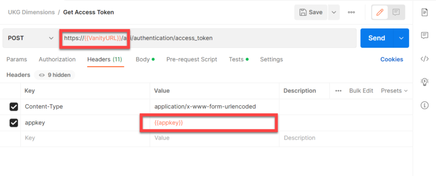 Kronos - UKG Dimensions API Postman Example - Red Three Consulting