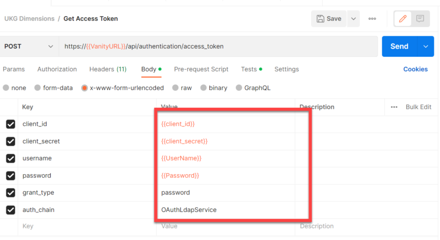 Kronos - UKG Dimensions API Postman Example - Red Three Consulting